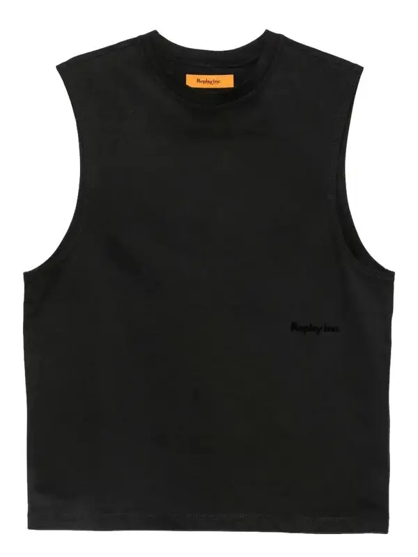 REPLAY Logo Detail Tank Top - Black
