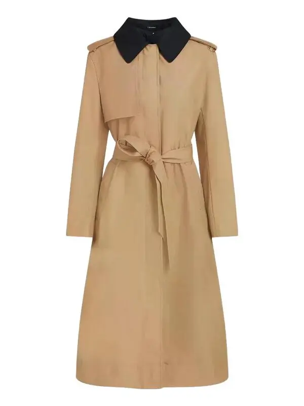Karl Lagerfeld Belted Trench Coat - Neutrals