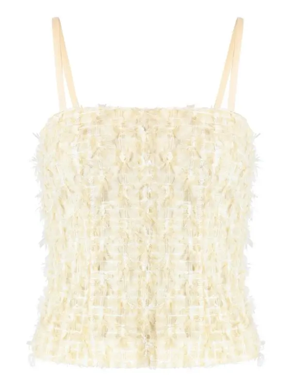 OW Mara Top Textured Fabric - Yellow