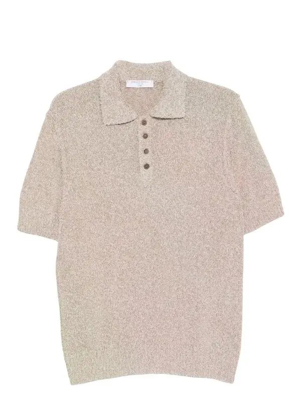DANIELE FIESOLI Short-sleeve Polo Shirt - Neutrals