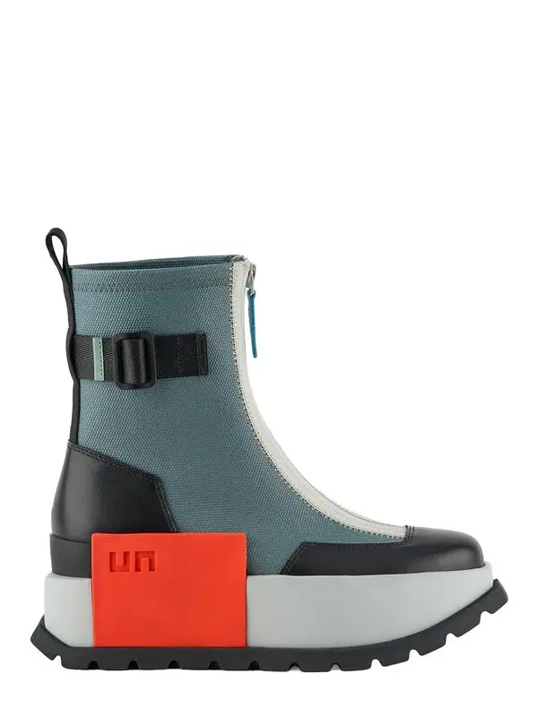 United Nude Roko Bootie Ii Ankle Boots With Geometric Platform - Blue/orange