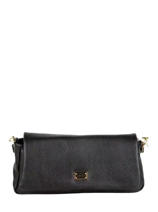 MARC ELLIS Logo Plaque Clutch Bag - Black