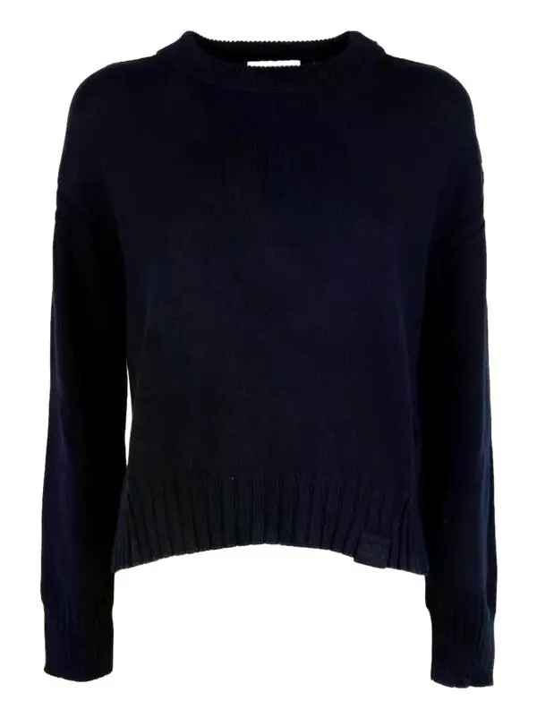 Alpha Studio Ribbed Trim Sweatshirt - Black