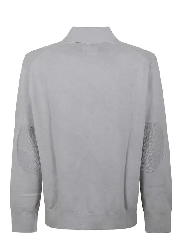 Guest In Residence Allday Long-sleeve Polo Sweater - Grey