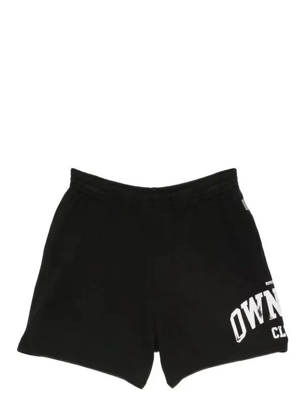 REPRESENT Owners Logo-print Shorts - Black