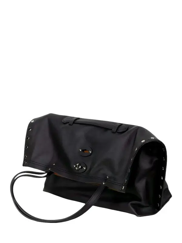 ZANELLATO Medium A'spasso Leather Tote Bag - Black