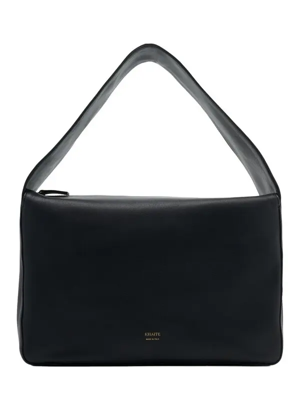 Khaite Elena Leather Shoulder Bag - Black