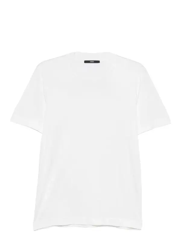 SAPIO Ribbed-trim T-shirt - Neutrals