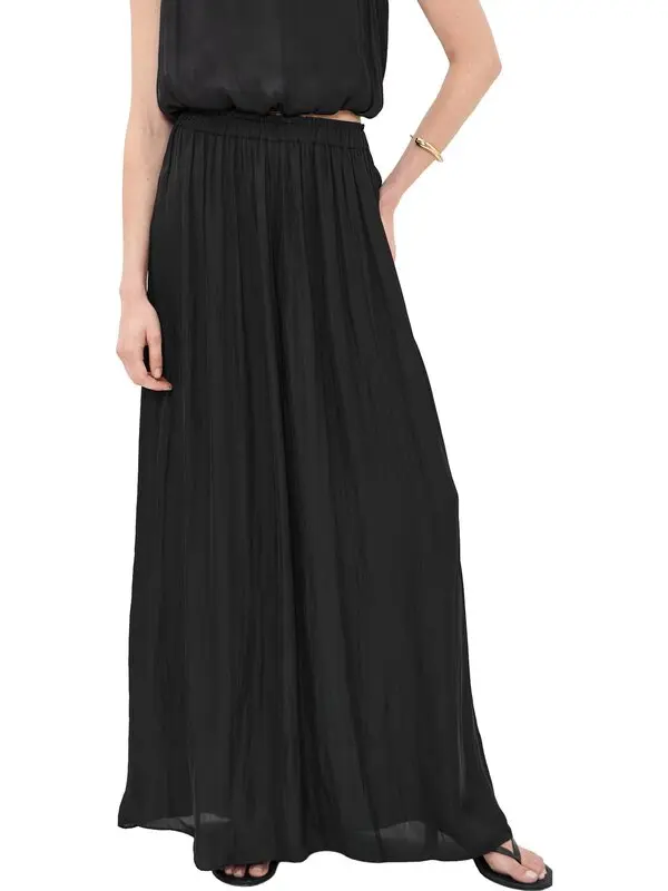 LA LIGNE Fleur Wide Leg Pants - Black