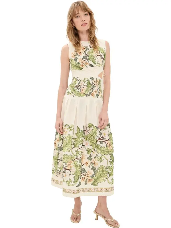 Agua Bendita Floral Maxi Dress - Multicolor