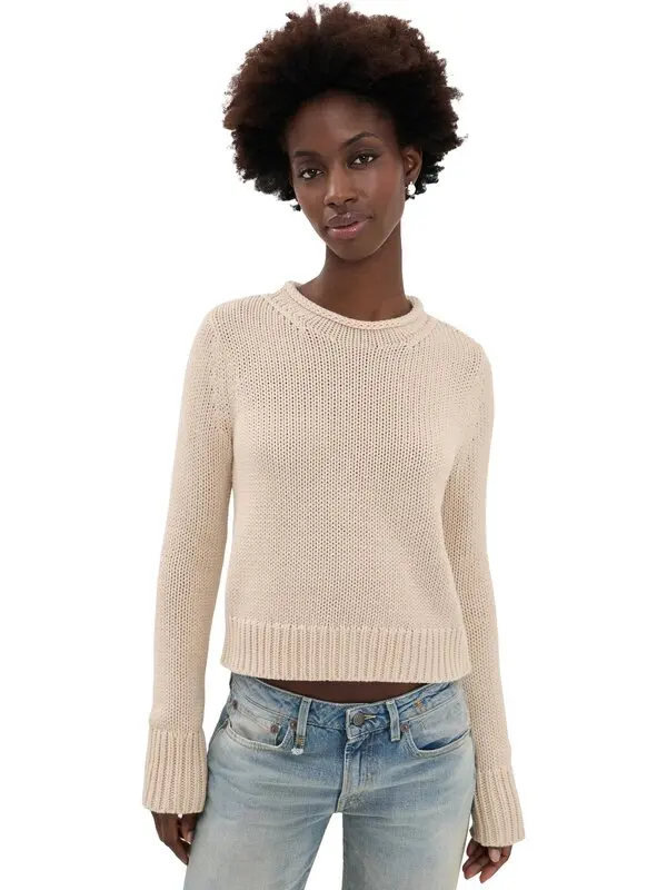 LA LIGNE Solid Mini Marina Sweater - Sand