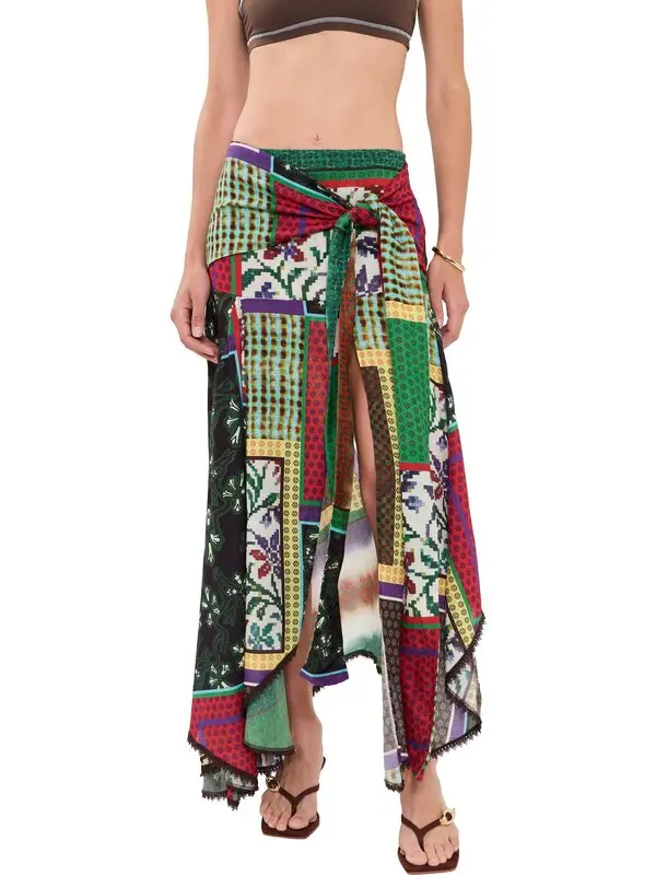 SIEDRES Patchwork Maxi Skirt - Multi