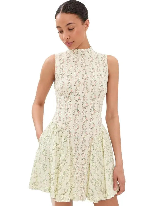 ANOTHER GIRL Floral Gathered Mini Dress - Pink Floral