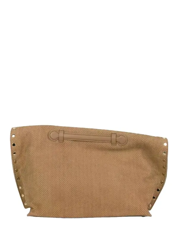ZANELLATO Medium A'spasso Stud-embellished Tote Bag - Brown