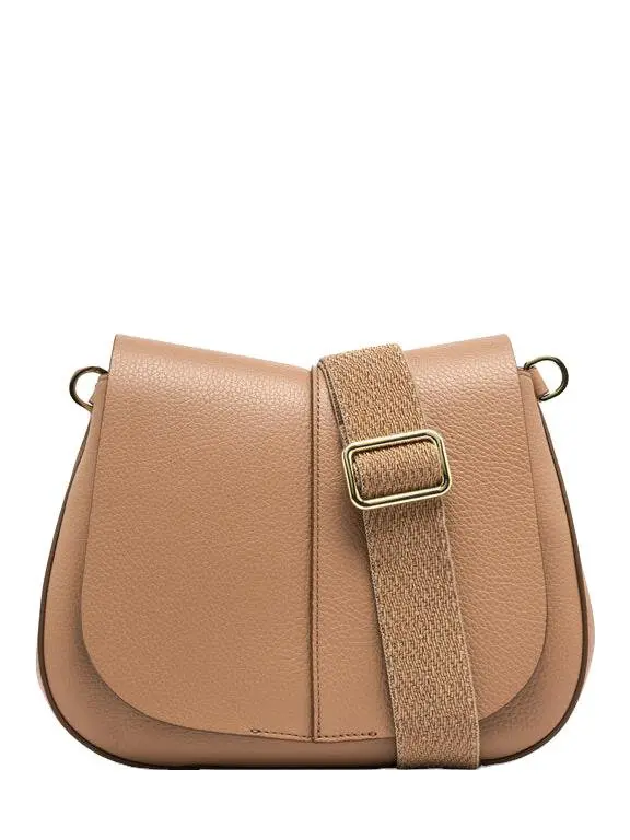 GIANNI CHIARINI Firenze Helena Round Leather Bag - Clay