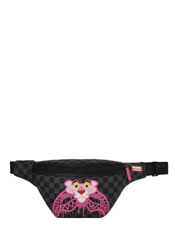 SPRAYGROUND Pink Panther Cross Body Bag - Black