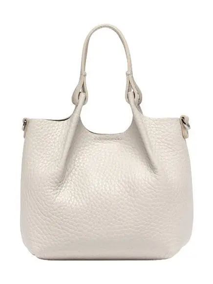 GIANNI CHIARINI Dua Textured Leather Shoulder Bag - Sabbia