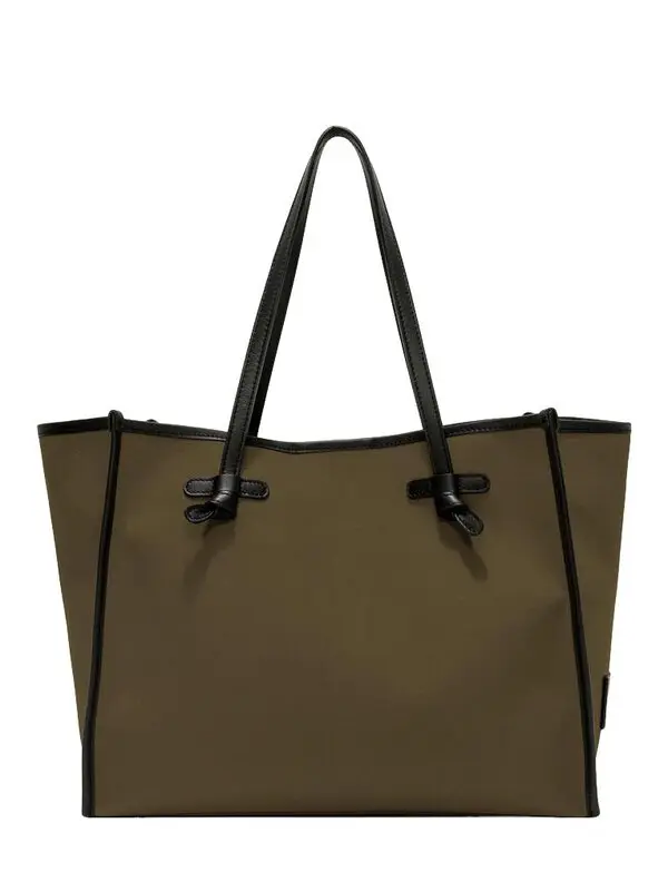 GIANNI CHIARINI Firenze Canvas And Leather Tote Bag - Militare/corda