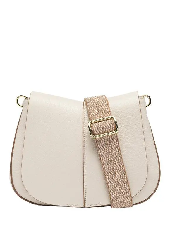 GIANNI CHIARINI Firenze Helena Round Leather Bag - Marble