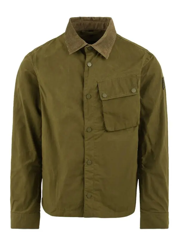 Belstaff Ground Waxed Cotton Jacket - True Olive