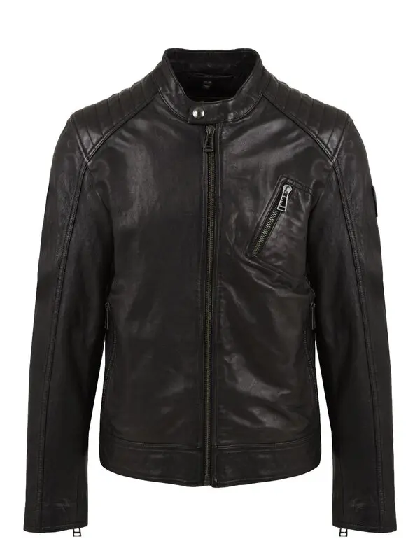 Belstaff V Racer Leather Jacket - Black