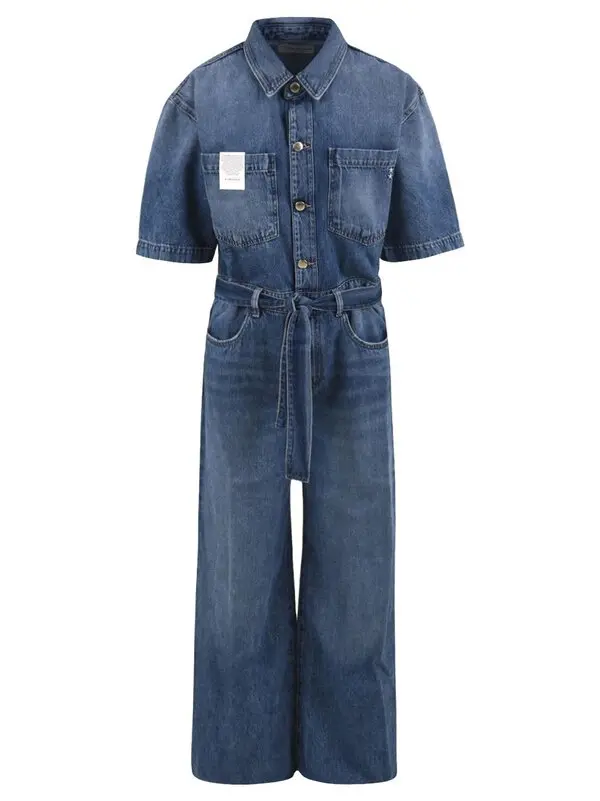 ICON DENIM LOS ANGELES Wide Leg Jumpsuit - Eclipse