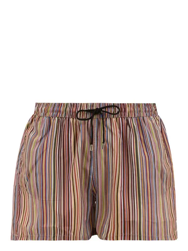 Paul Smith Signature Stripe Swim Shorts - Red