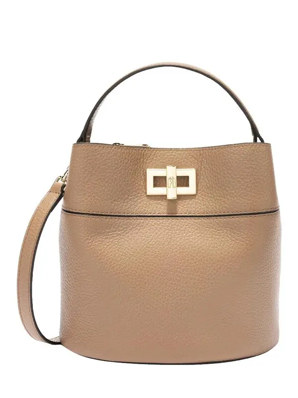 Furla Amelia Mini Bucket Bag - Toffee