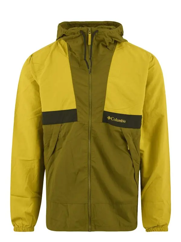 Columbia Spire Valley Hooded Waterproof Shell Jacket - Antique Moss/mossy Green