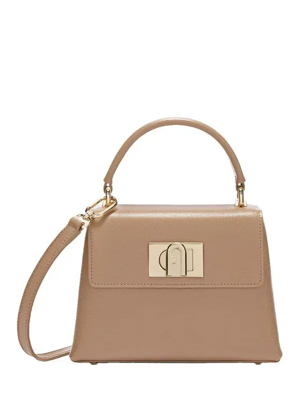Furla 1927 Mini Bag With Turn Lock Closure - Greige