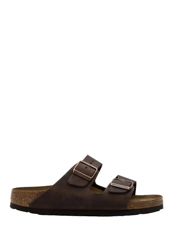 BIRKENSTOCK Arizona Soft Footbed Oiled Leather Sandals - Habana