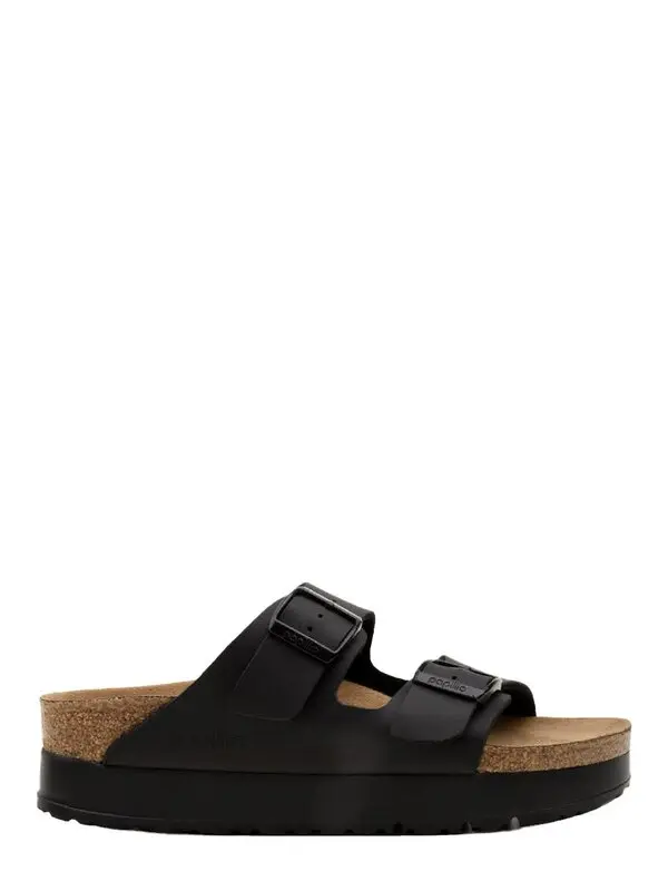 BIRKENSTOCK Papillio Vegan Platform Sandals With Buckle Straps - Black Veg