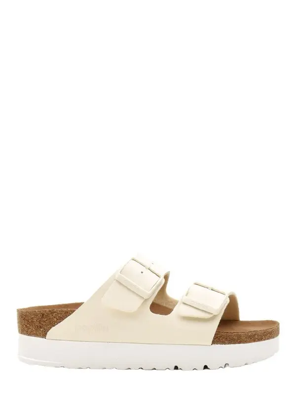 BIRKENSTOCK Arizona Vegan Wedge Sandals - Eggshell Veg