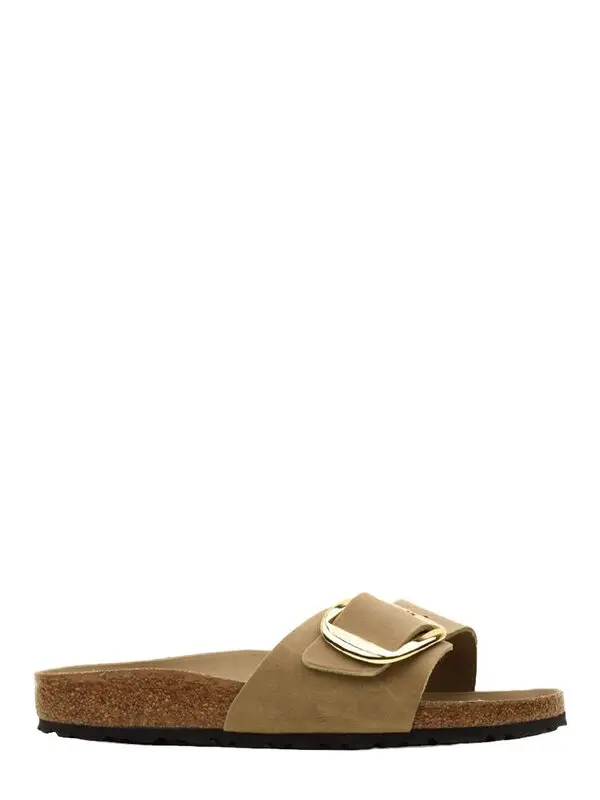 BIRKENSTOCK Madrid Big Buckle Slide Sandals - Tabacco Brown