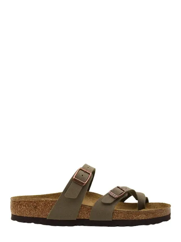 BIRKENSTOCK Mayari Birkibuc Sandals - Stone