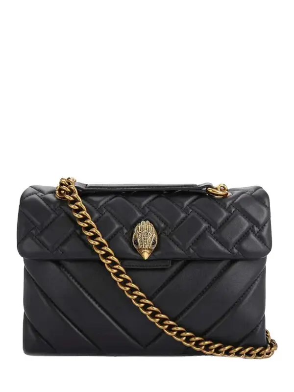 Kurt Geiger Leather Kensington Bag With Eagle Head Embellishment - Black