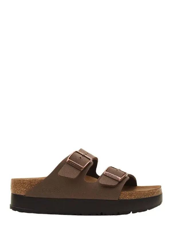 BIRKENSTOCK Papillio Two-strap Wedge Platform Sandals - Mocca Veg