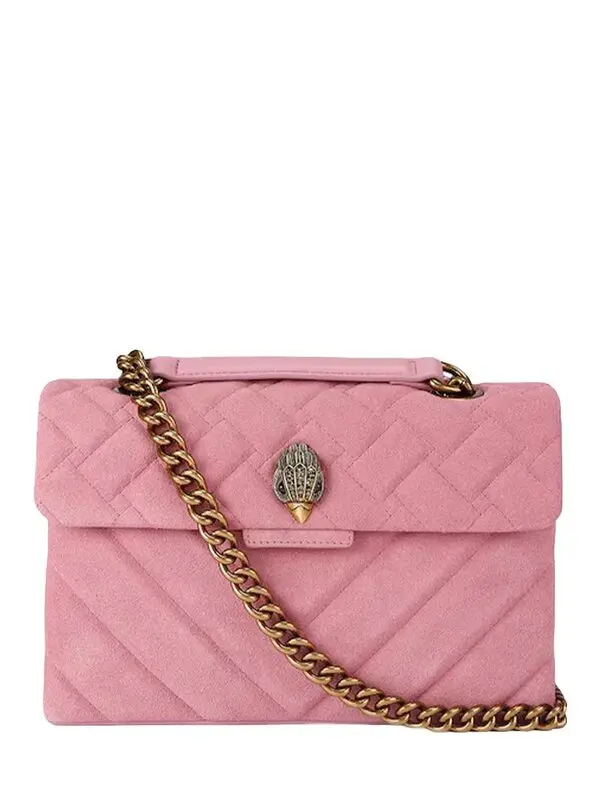 Kurt Geiger Kensington Quilted Leather Shoulder Bag - Pink
