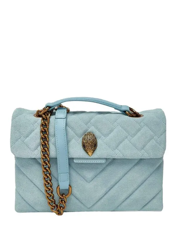 Kurt Geiger Kensington Leather Bag - Mid Blue
