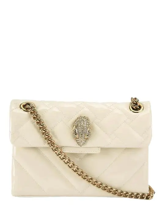 Kurt Geiger Mini Leather Kensington Bag - Cream