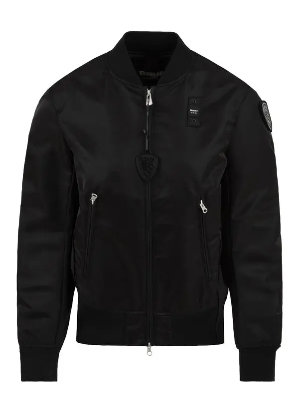 BLAUER. Padded Jacket With Zipper Closure - Nero