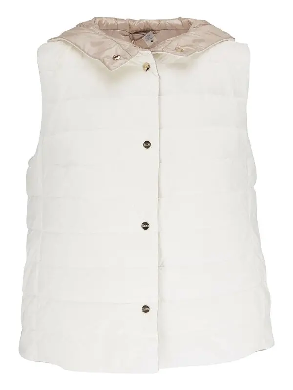 Herno Ultralight Hooded Reversible Vest - White