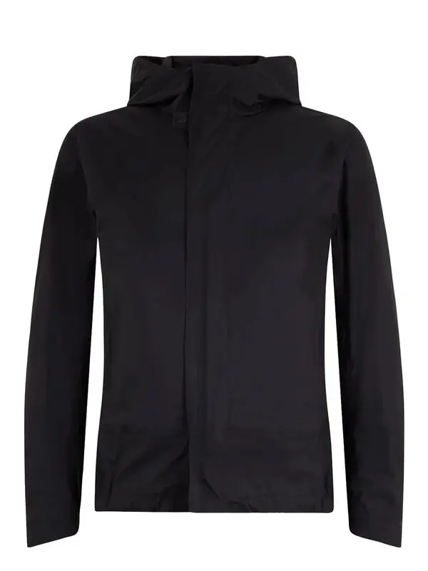 Herno Lightweight Hooded Zip-up Jacket - Black