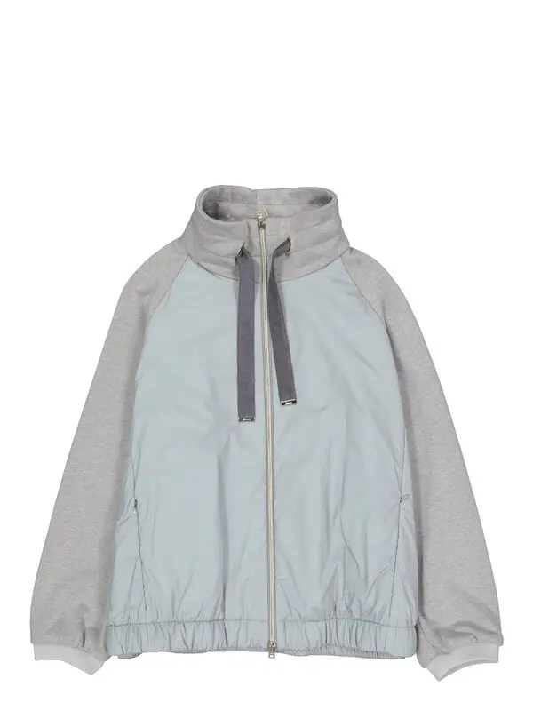 Herno Bomber Jacket With High Neck - Gray
