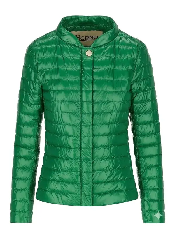 Herno Down Jacket With Zip Fastening - Green