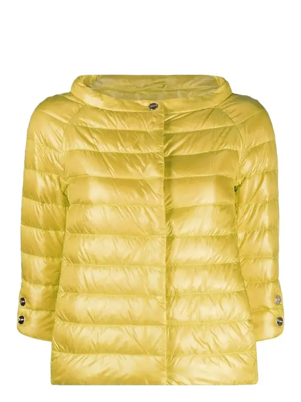 Herno Half Sleeve Down Jacket - Yellow