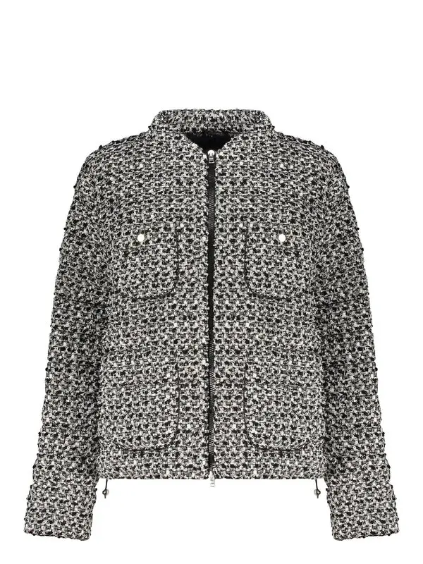 Herno Bouclé Knit Down Jacket - Black