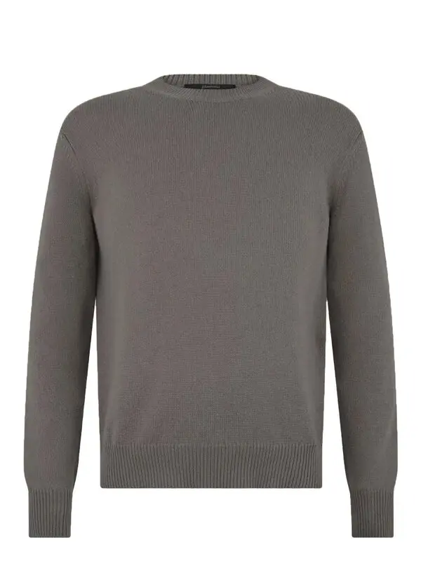 Herno Cashmere Crew Neck Sweater - Gray