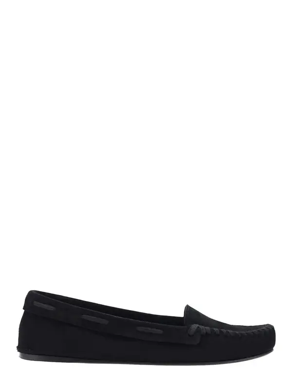 THE ROW Mabel Suede Effect Loafers - Black