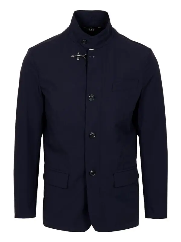 FAY Technical Fabric Water-repellent Jacket - Blu Navy